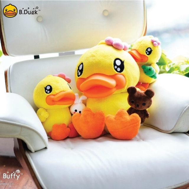 B.Duck little yellow duck Buffy duck girl large, medium and small cute ...
