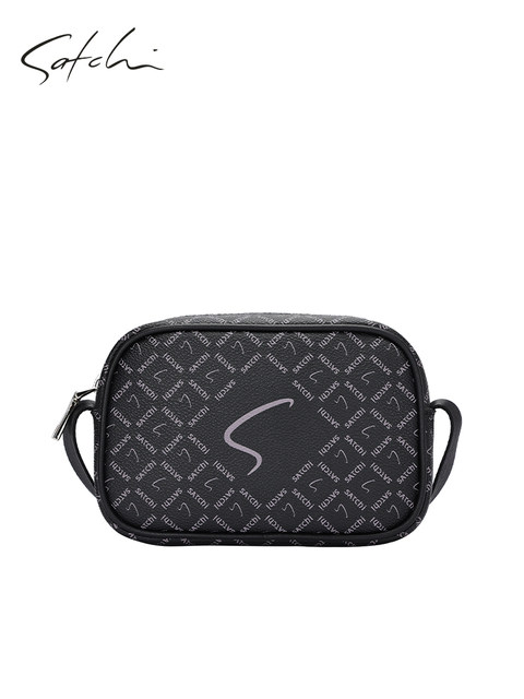 SATCHI/Sachi men's bag shoulder bag casual daily PVC new old flower bag ...