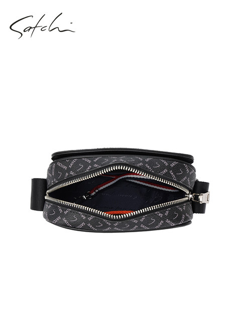 SATCHI/Sachi men's bag shoulder bag casual daily PVC new old flower bag ...