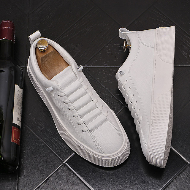 Men's Sneakers, New Summer Low-Top Sports Casual Shoes, Simple White ...