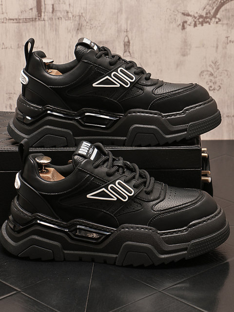 Mecha shoes men's European trendy men's shoes 2025 new thick-soled ...