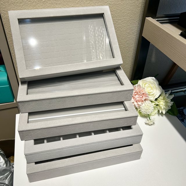 Large-capacity Internet celebrity jewelry ring tray with lid, pendant ...