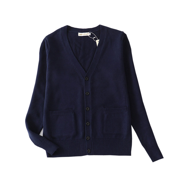 Huancaidie JK uniform cotton cardigan jacket knitted cardigan top soft ...