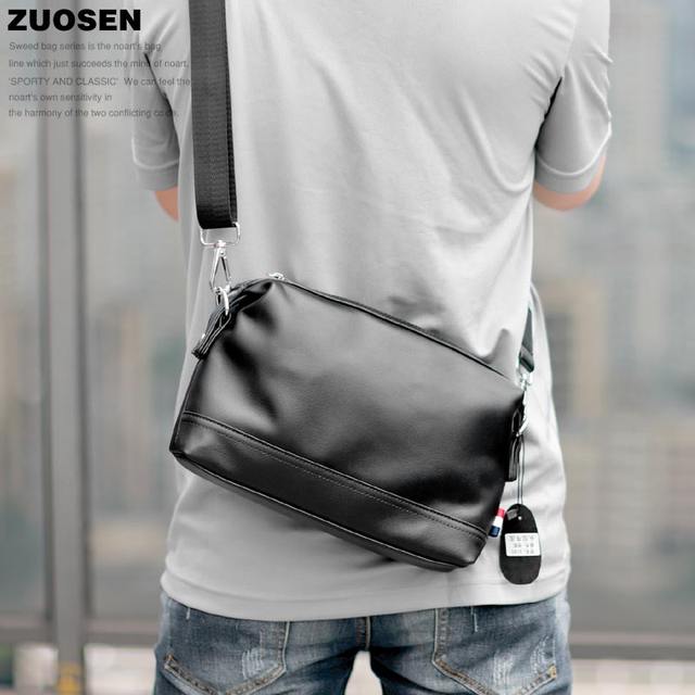 Zuo Sen shoulder bag men's genuine leather handbag large capacity ...