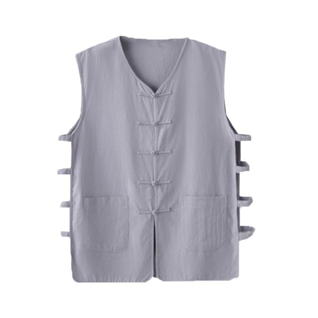 Chinese-style vest men's summer outerwear men's middle-aged and old ...