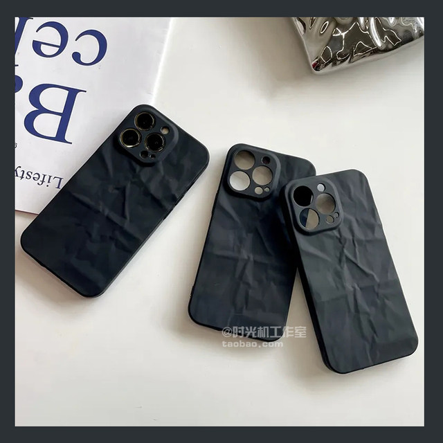 Matte black concave and convex pleat wrinkle suitable for Redmi K70 ...