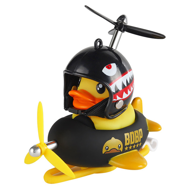 Cute little yellow duck submarine duck car ornaments bicycle motorcycle ...