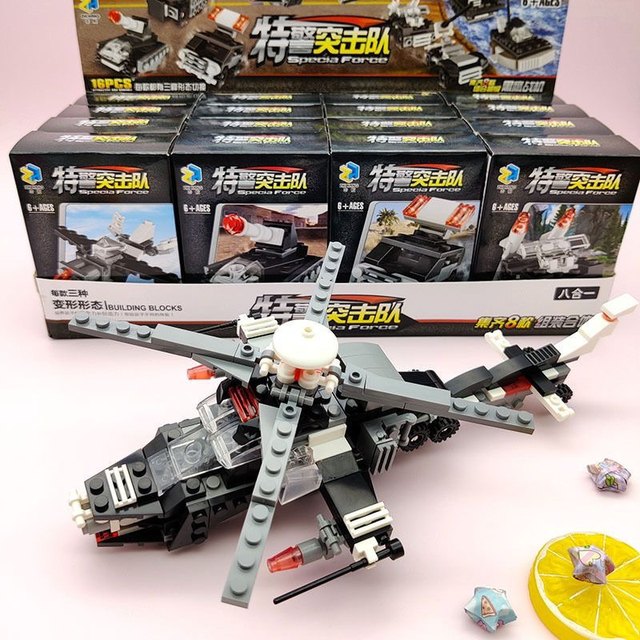New Jedi Missile Car Insert Building Block Car Tank 3 Transformation ...