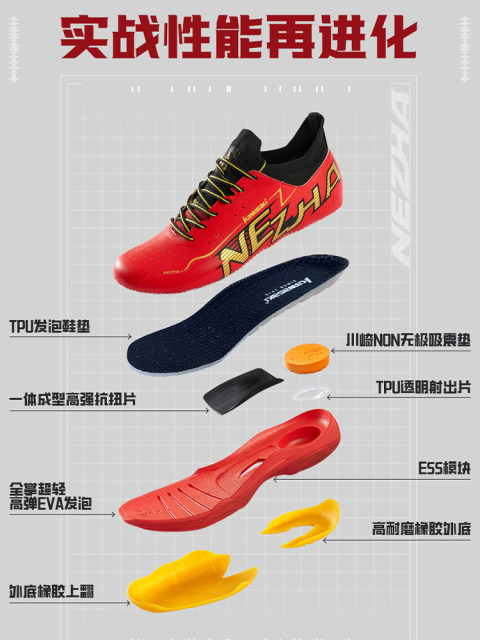 kawasaki Kawasaki Nezha badminton shoes for men and women, non-slip ...