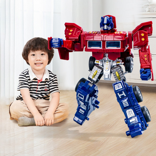 Children's Transformation Car Toy Baby Truck Mecha RoboCop Model Puzzle ...
