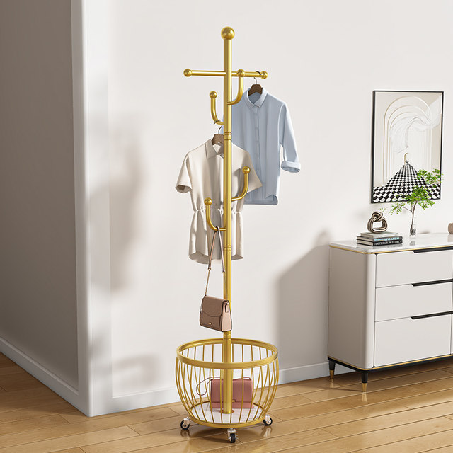2024 New Vertical Clothes Rack Floor-standing Bedroom Household Clothes ...