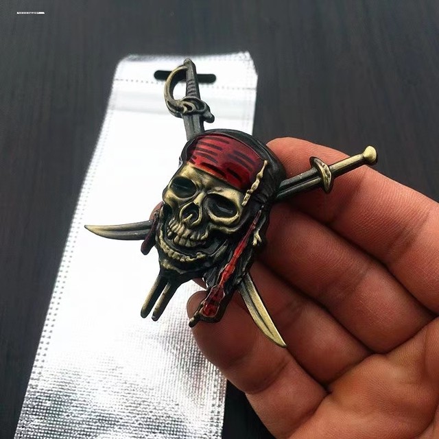 Personalized 3D pirate metal sticker skull car sticker Captain Jack ...
