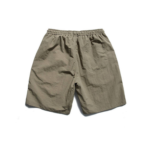 Men's summer outdoor function quick-drying shorts rope solid color ...