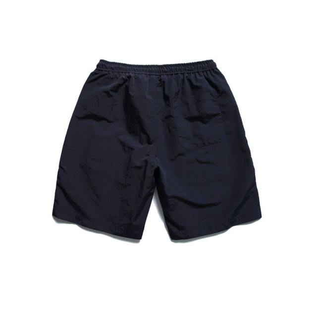 Men's summer outdoor function quick-drying shorts rope solid color ...