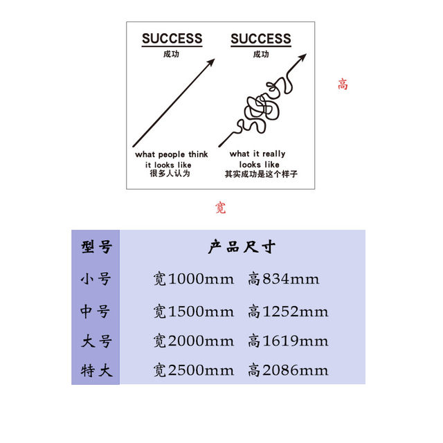 Creative inspirational wall stickers office background wall ...