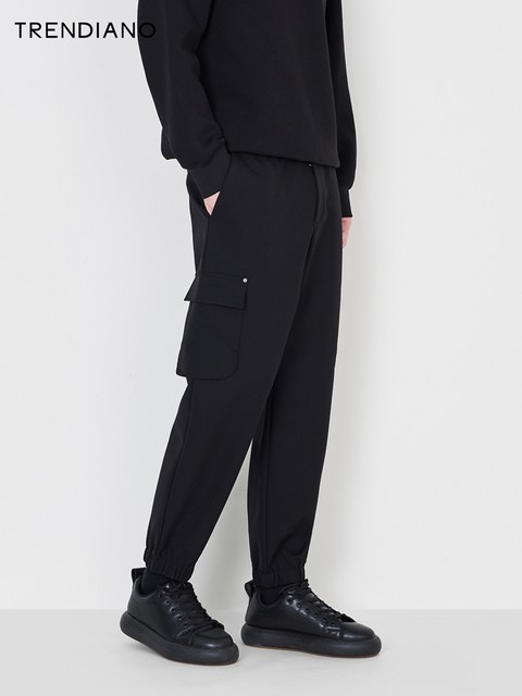 Trendiano official flip cover pockets casual straight pants fashion ...