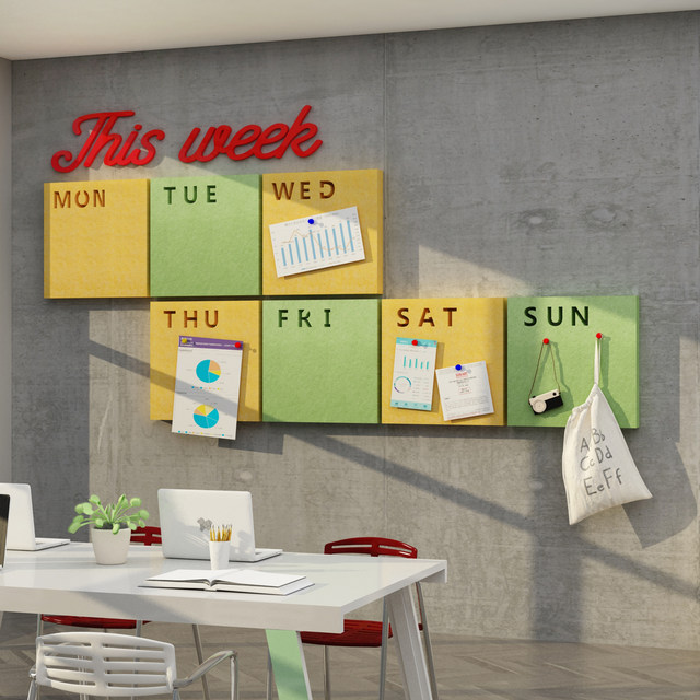 Fores -felt office wall decoration department corporate culture photo ...