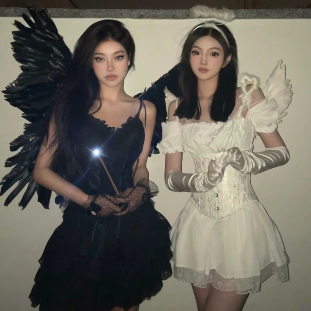 Recommended Halloween cos little devil angel bestie suit hot girl ...