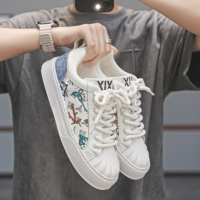 Fashionable men's shoes 2025 new spring niche casual flat shoes high ...