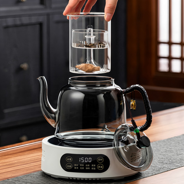 Glass Teapot 2025 new steaming and cooking integrated thickened boiling ...