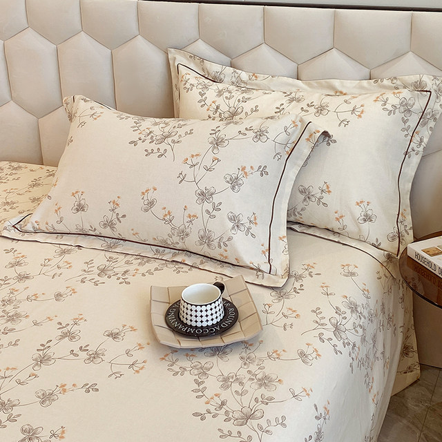 Pure cotton thickened brushed single pillowcase for home use, a pair of ...