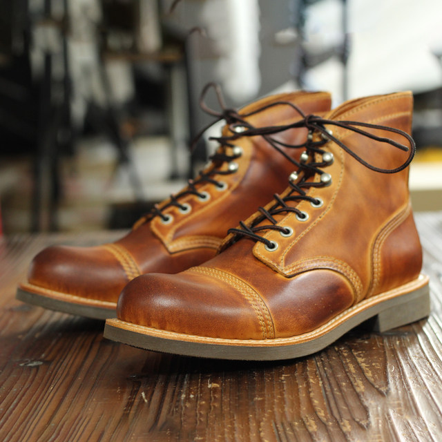 Dust bone Goodyear work boots 8111 paratrooper boots trendy retro rub ...