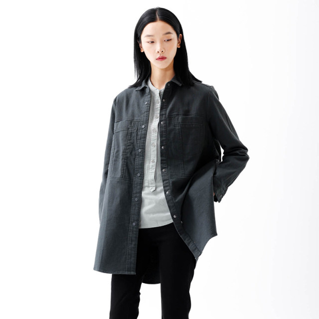 Zhonghe casual wind clothes female 2023 autumn new slightly loose shirt ...