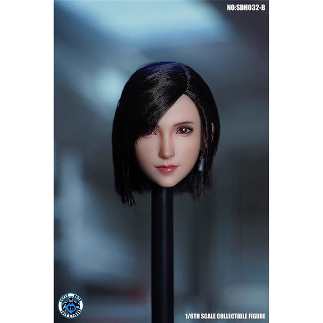 In stock 1/6 soldier SDH032 Women's head carving Tifa Final Fantasy-AB ...