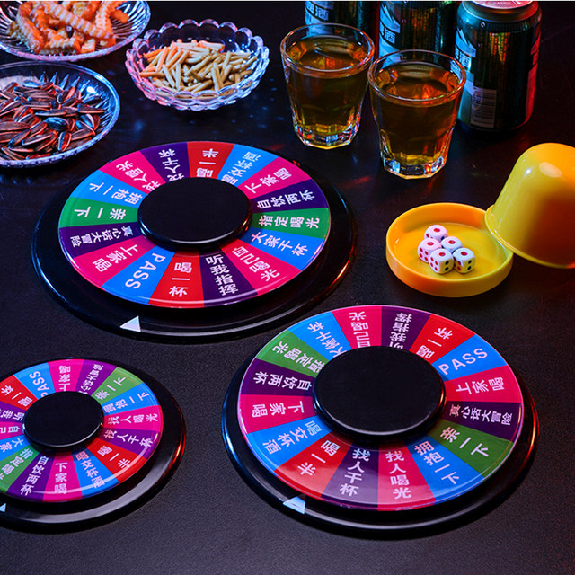 Russian drinking turntable game creative entertainment roulette props ...