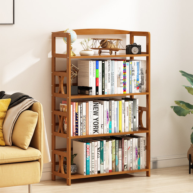 Simple bookshelf shelf floor-to-ceiling home students put bookshelf ...