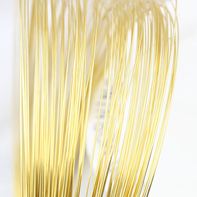 Strong color retention 18K real gold semi-hard copper wire does not ...