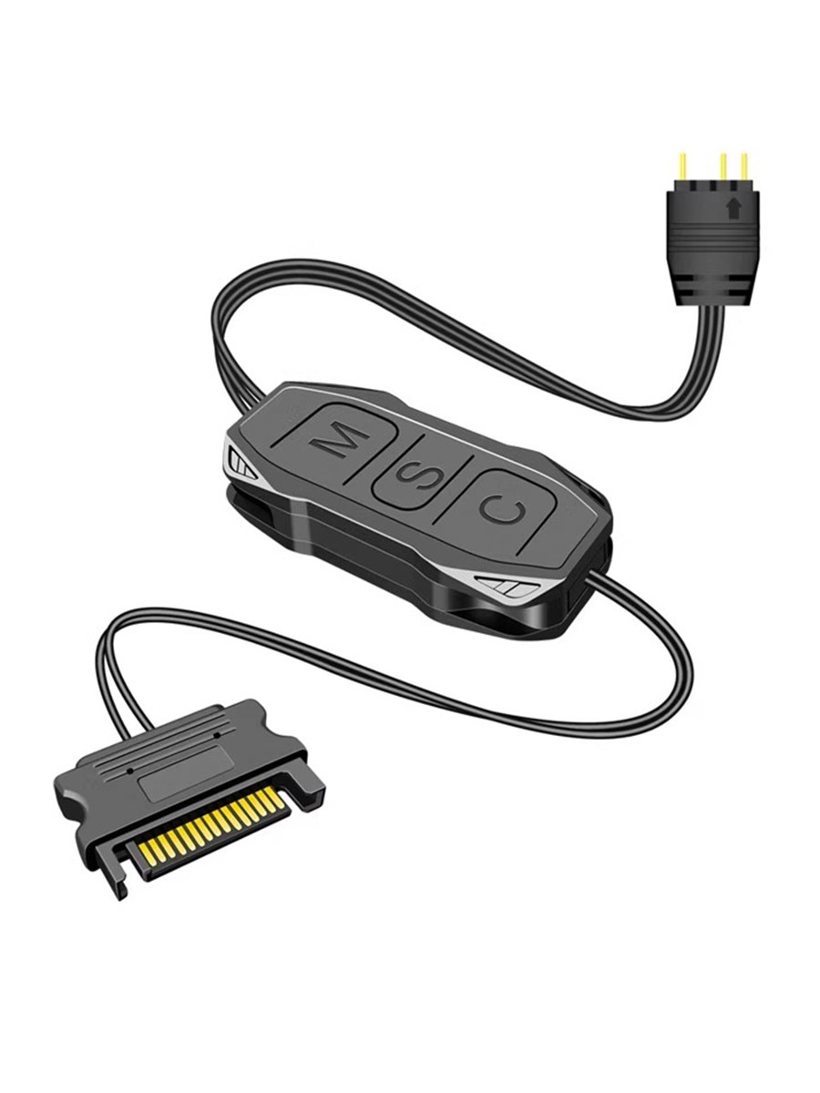 Контроллер Hua Gu ARGB - 5V 3-Pin на SATA Power - Синхронизация ...