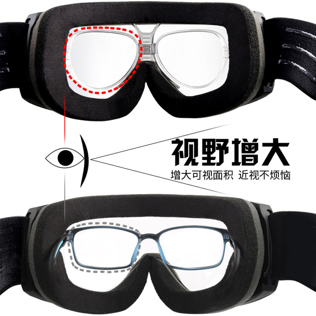 NICEFACE upgraded wide-view ski goggles universal adapter adjustable ...