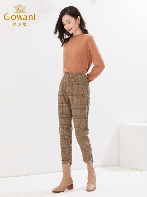 Giovanni autumn clothing store same style casual trousers retro British ...