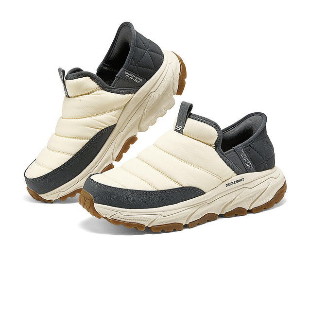 Skechers 24 autumn and winter new women's walking and flashing warm and ...
