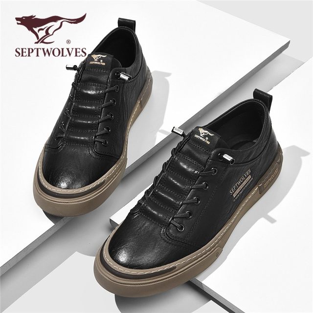 Septwolves Genuine Fashion Men's Shoes 2024 New Trendy Men's Casual ...