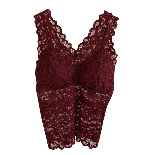 Beautiful back vest, female inner net red explosion with chest pad ...