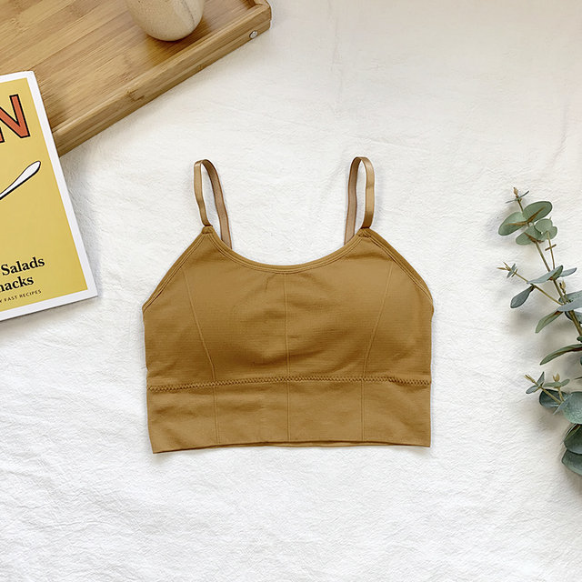 Beautiful back suspender sexy strapless vest female internet celebrity ...