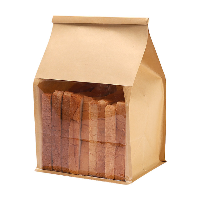 450g toast bread packaging bag, meal bag, mochi croissant slices, wire ...