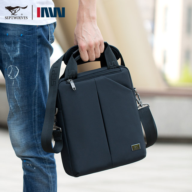 Seven Wolves men's handbag business Oxford cloth shoulder bag Youth ...