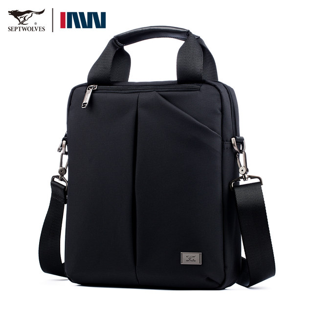Seven Wolves men's handbag business Oxford cloth shoulder bag Youth ...