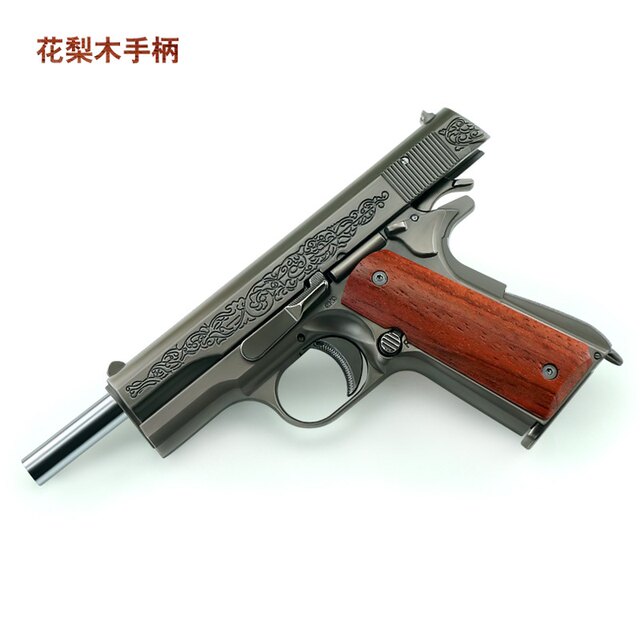 1:2.05 rosewood handle inscribed commemorative edition Colt M1911 metal ...