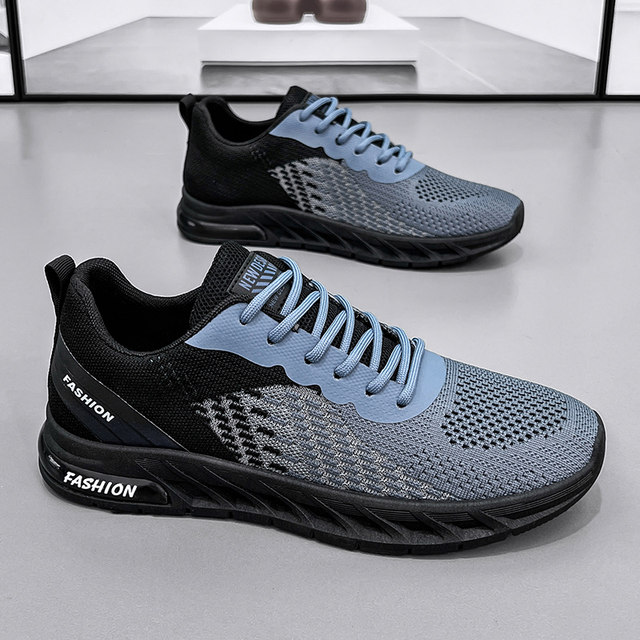 Men's shoes 2025 new summer breathable mesh shoes flying mesh casual ...