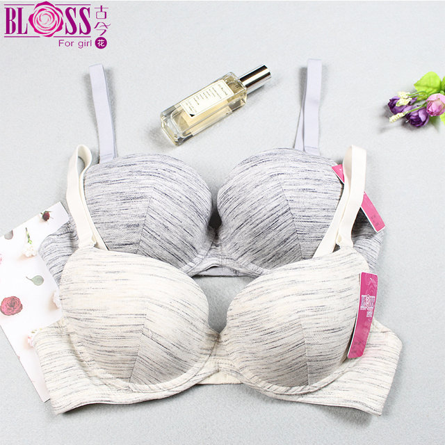 Ancient and modern flower girl bra authentic cotton thin styled glossy ...