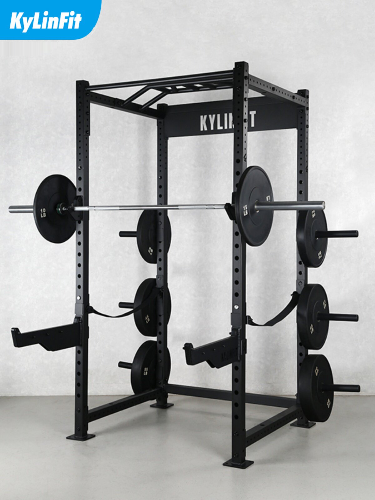 Commercial Frame Squat Rack - Multi-Functional Barbell Bench Press Rack ...