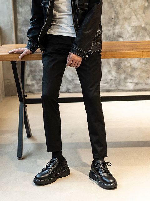 New leather shoes for men, Korean version, trendy, versatile and ...