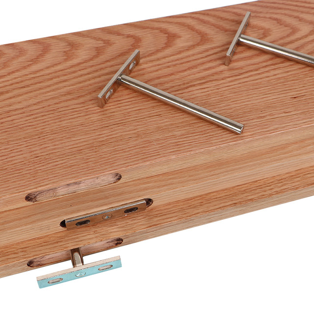 Oak partition wall, solid wood, shelves, shelves, living room TV wall ...