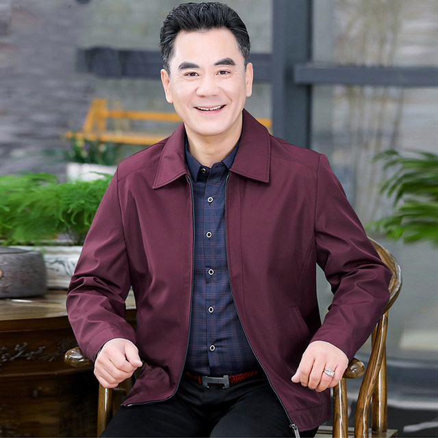 2021 middle-aged and elderly jackets casual spring jackets thin tops ...