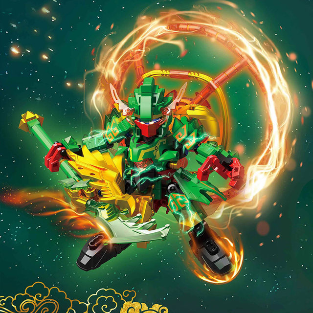 Zhe Gao Guofeng mecha Guan Yu Zhao Yun Lu Bu Sun Wukong assembled ...