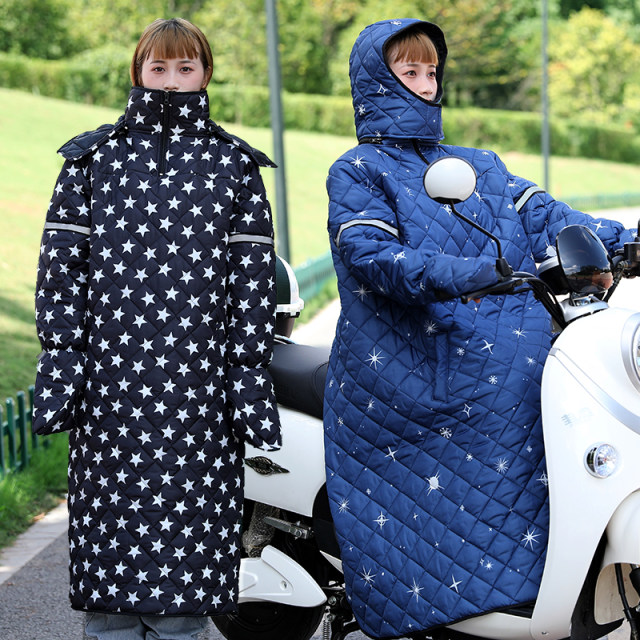 2022 New Winter Winter Wind Wind Wind Blocking by Electric Vehicle Thicked Waterproof Cycling ...